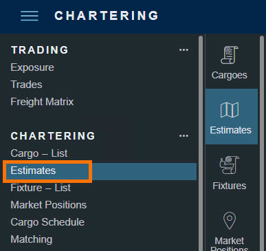 IMOS - Create an Estimate in the Column View